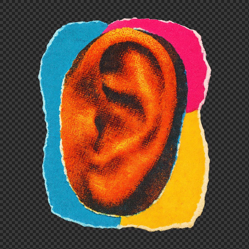 PNG Colorful abstract ear illustration | Free PNG - rawpixel