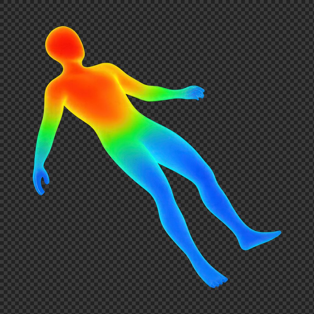 PNG Colorful human body heatmap | Free PNG - rawpixel