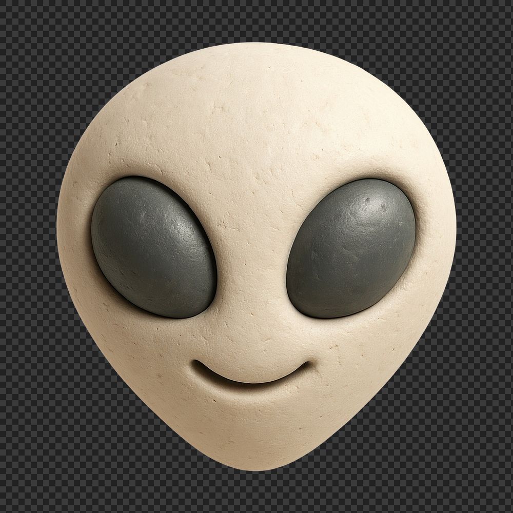 PNG Cute alien face illustration | Free PNG - rawpixel