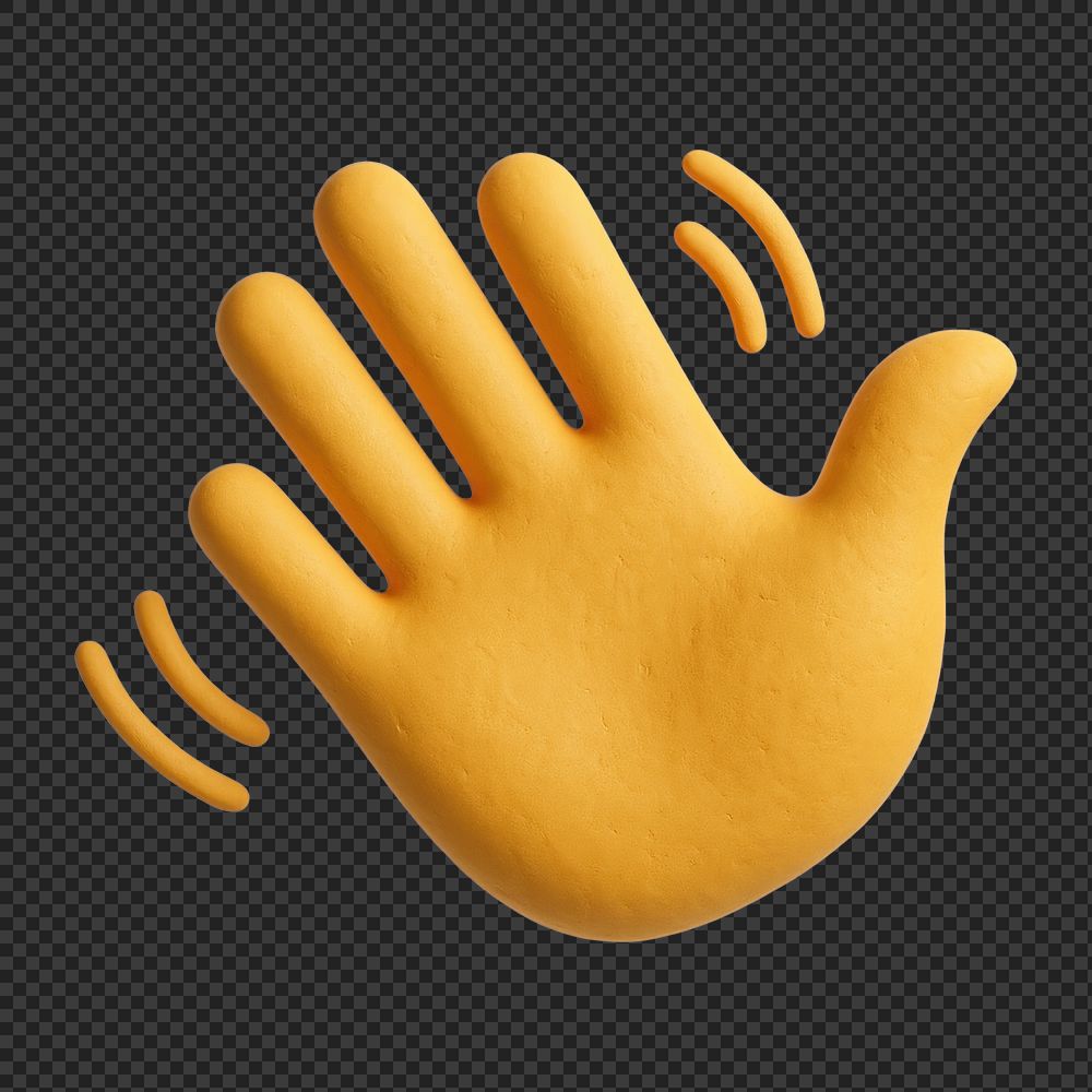 PNG Friendly waving hand emoji | Free Icons - rawpixel