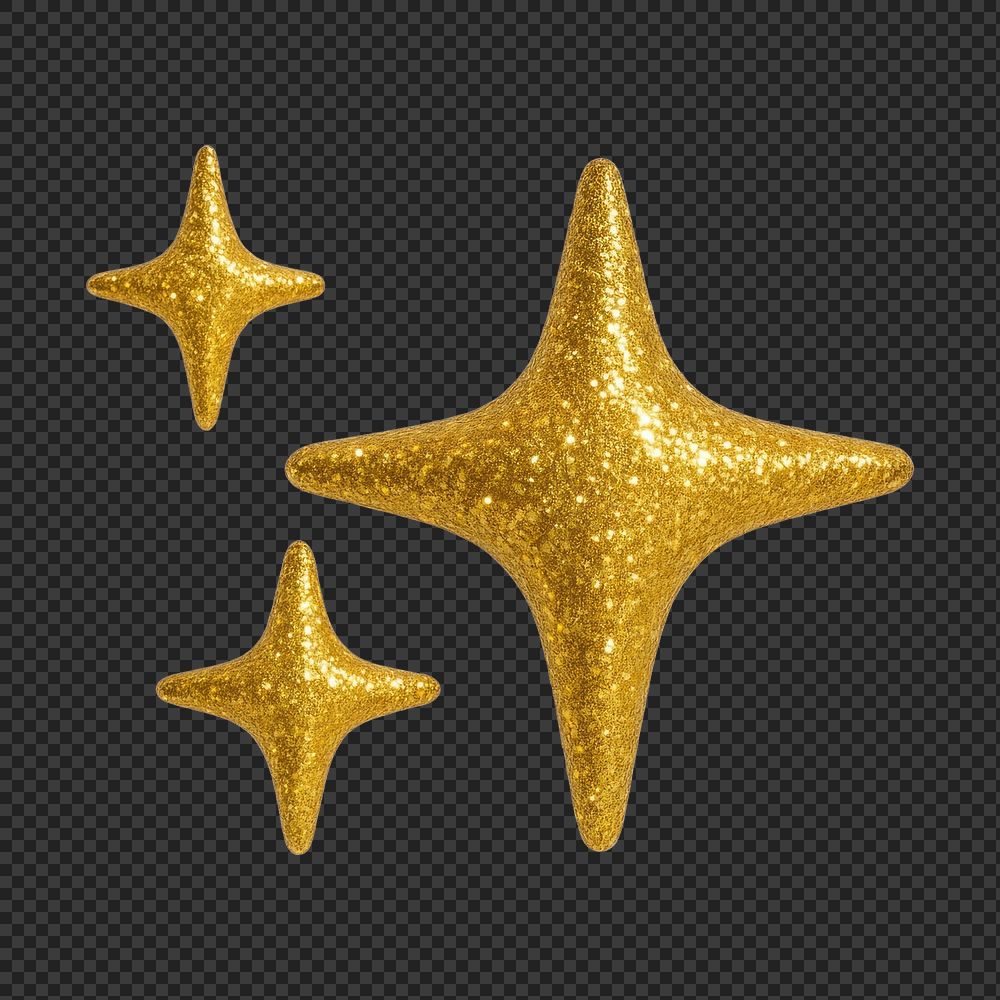 PNG Sparkling golden star illustration | Free PNG - rawpixel