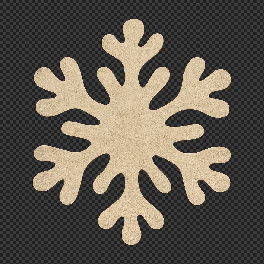 PNG Cardboard snowflake cutout design | Free PNG - rawpixel