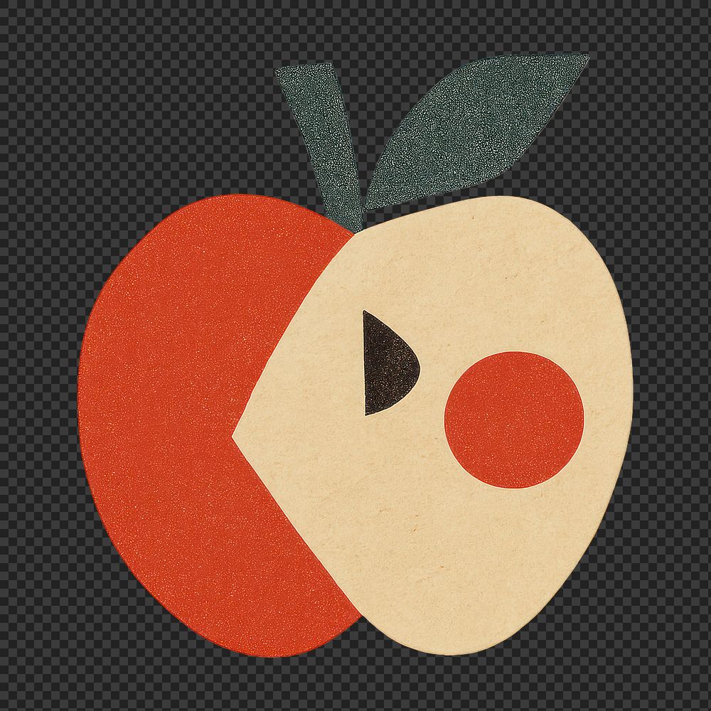 PNG Abstract geometric apple illustration | Free PNG - rawpixel