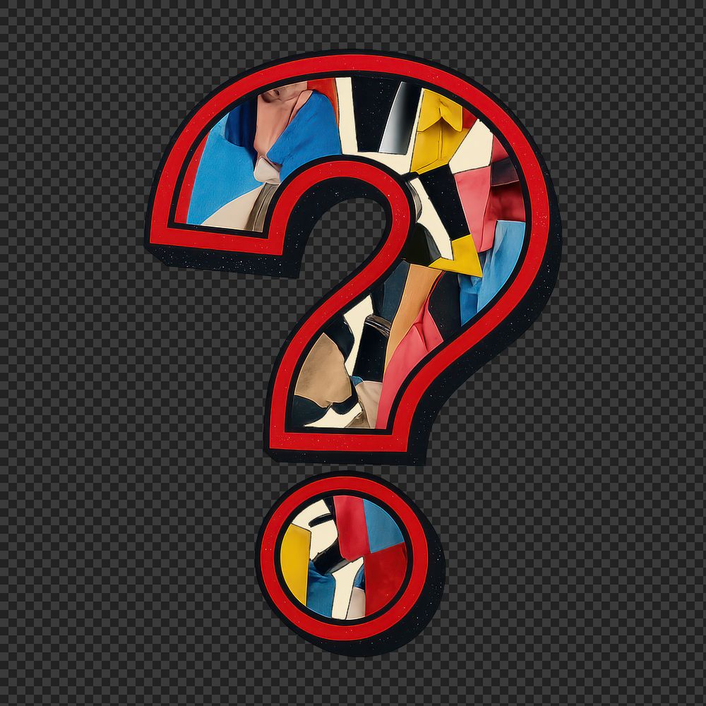 PNG Colorful abstract question mark | Free PNG - rawpixel