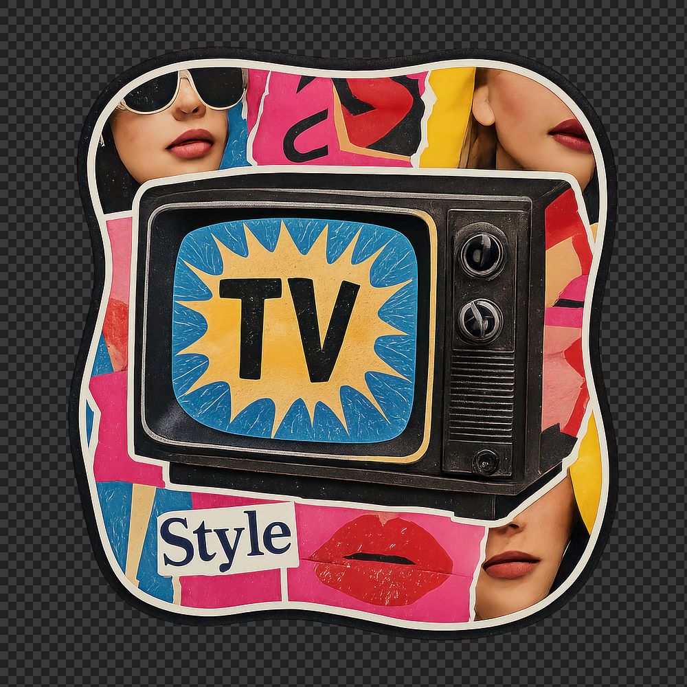 PNG Retro TV collage art | Free PNG - rawpixel