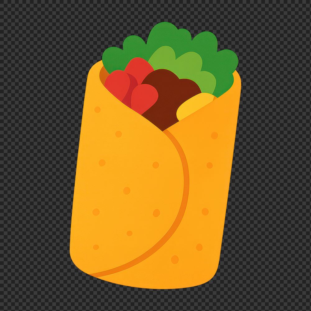 PNG Colorful burrito vector illustration | Free PNG - rawpixel