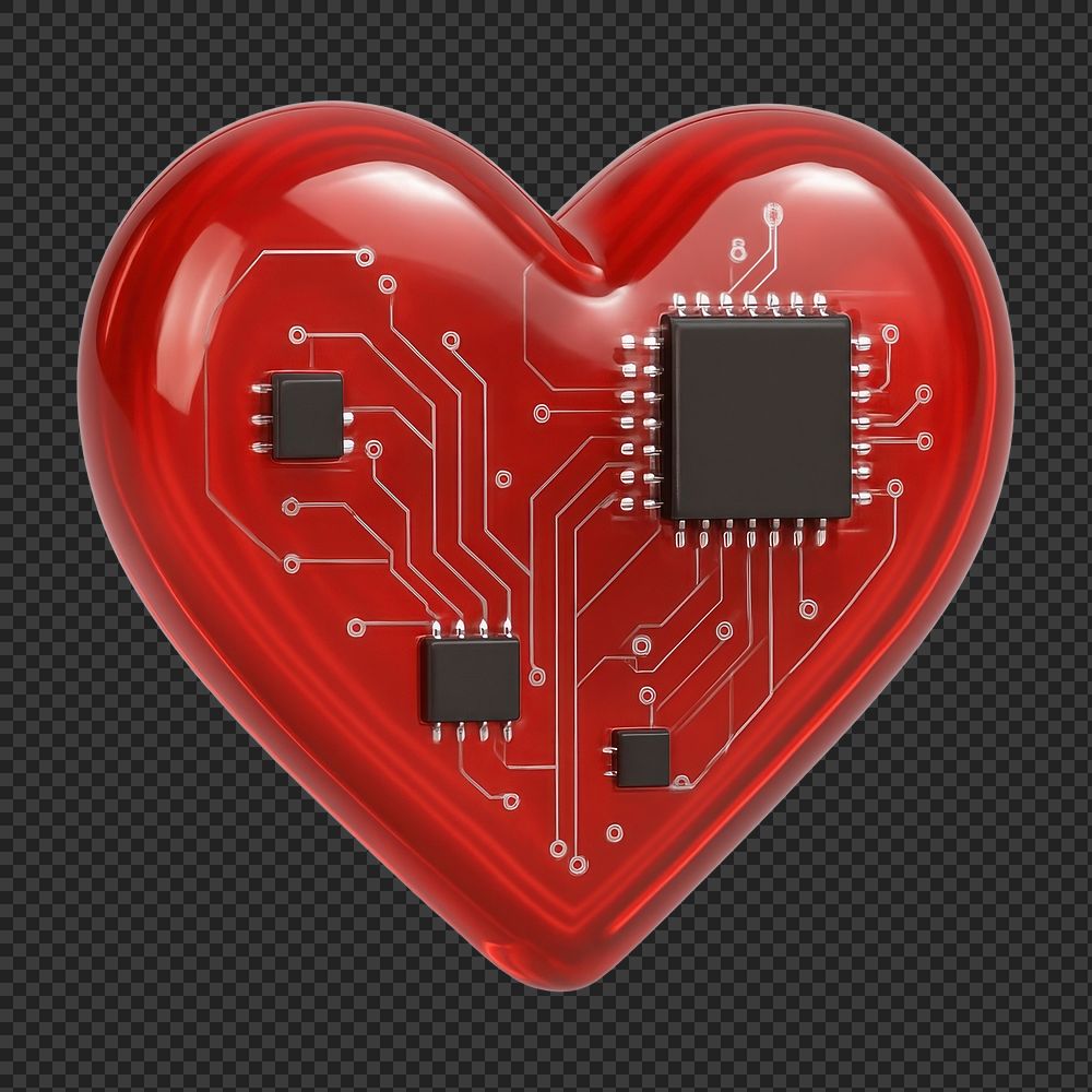 PNG Heart-shaped circuit board technology | Free PNG - rawpixel