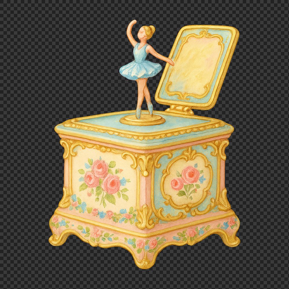 PNG Vintage music box illustration | Free PNG - rawpixel