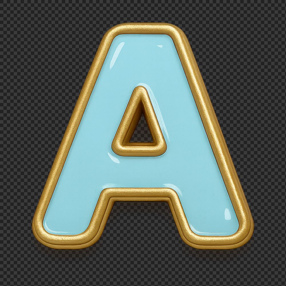 PNG Glossy blue letter A | Free PNG - rawpixel