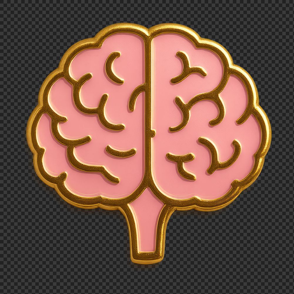 PNG Stylized pink brain illustration | Free PNG - rawpixel