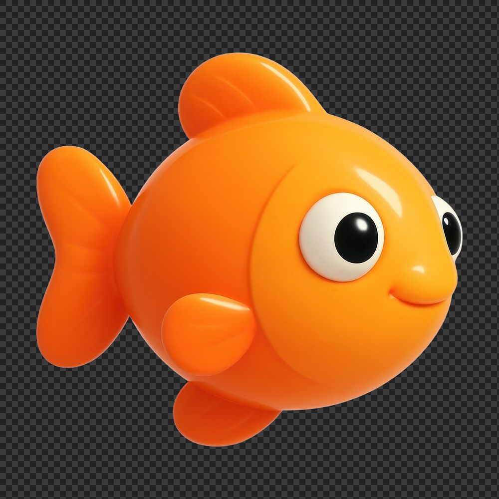 PNG Cute orange cartoon fish | Free PNG - rawpixel