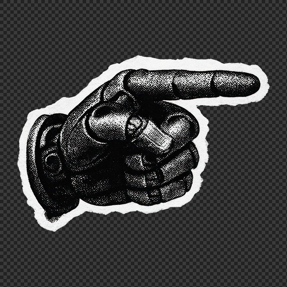 PNG Vintage robotic hand illustration | Free PNG - rawpixel