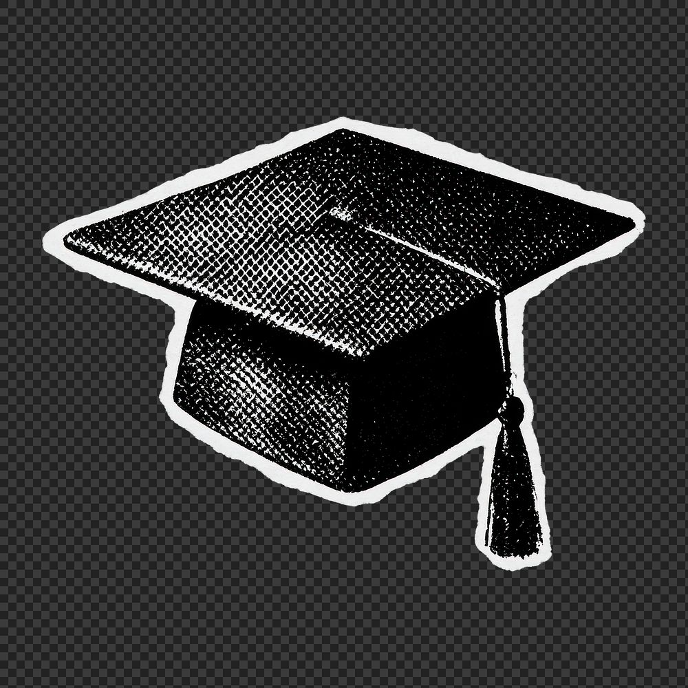 PNG Vintage graduation cap illustration. | Free PNG - rawpixel