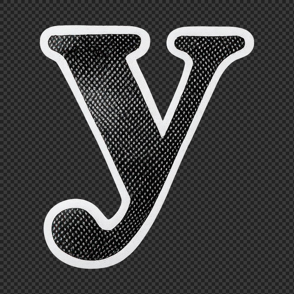PNG Textured black letter Y | Free PNG - rawpixel