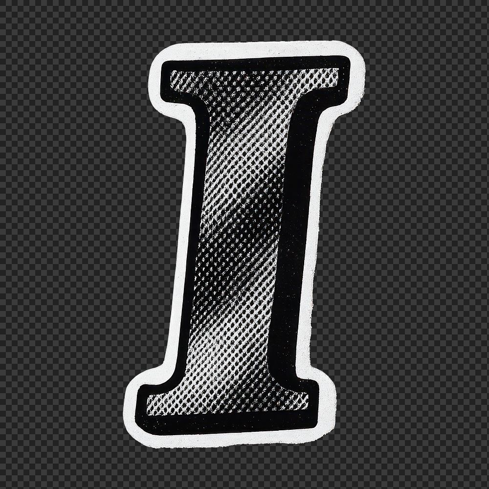 PNG Vintage letter I illustration | Free PNG - rawpixel