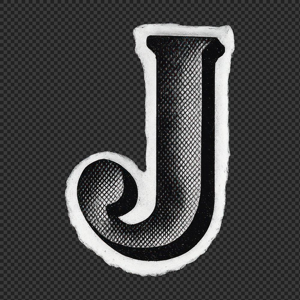 PNG Vintage letter J illustration | Free PNG - rawpixel