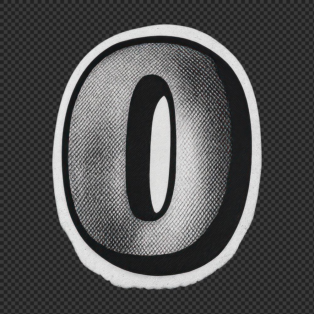 PNG Vintage numeral zero illustration | Free PNG - rawpixel