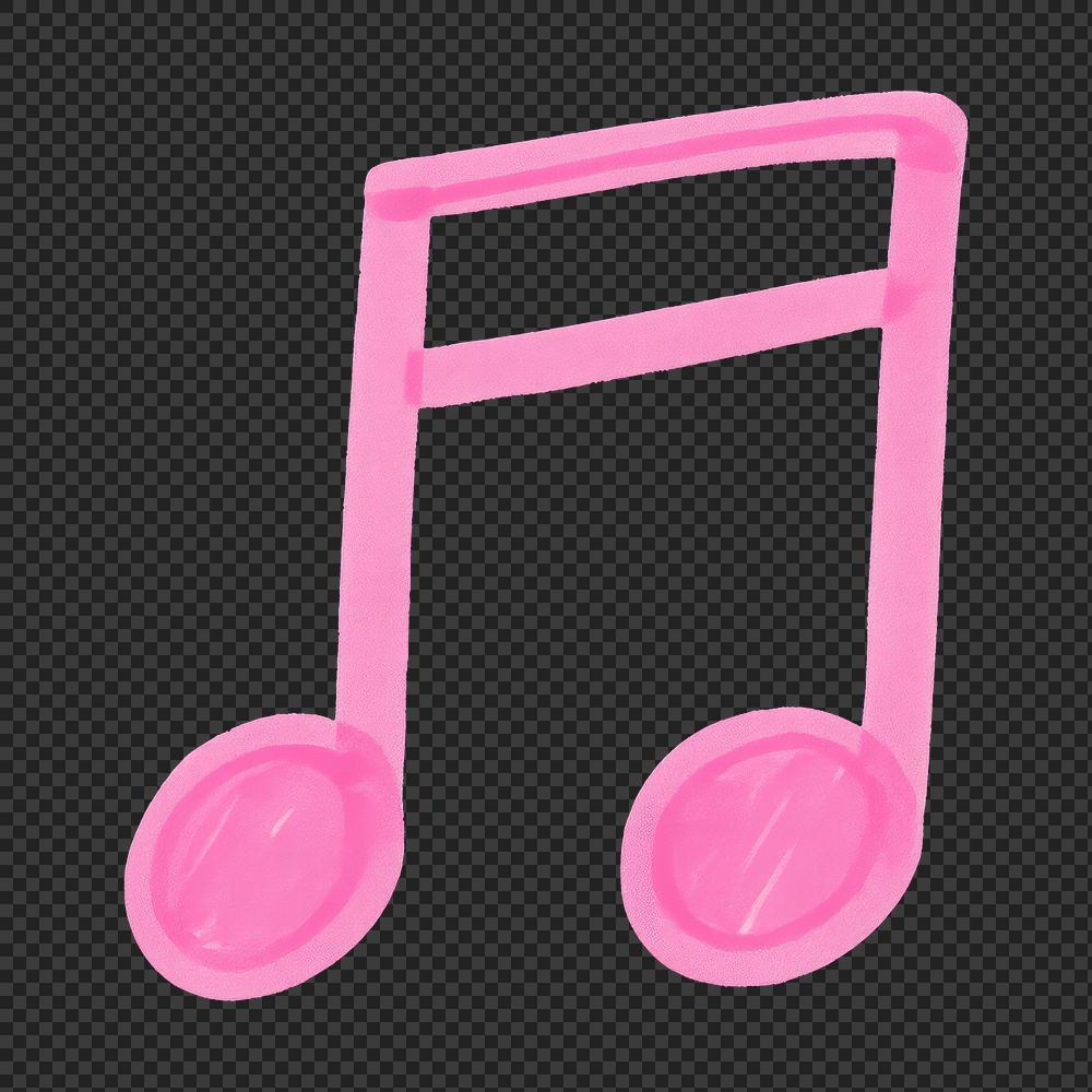 PNG Pink musical note illustration | Free PNG - rawpixel