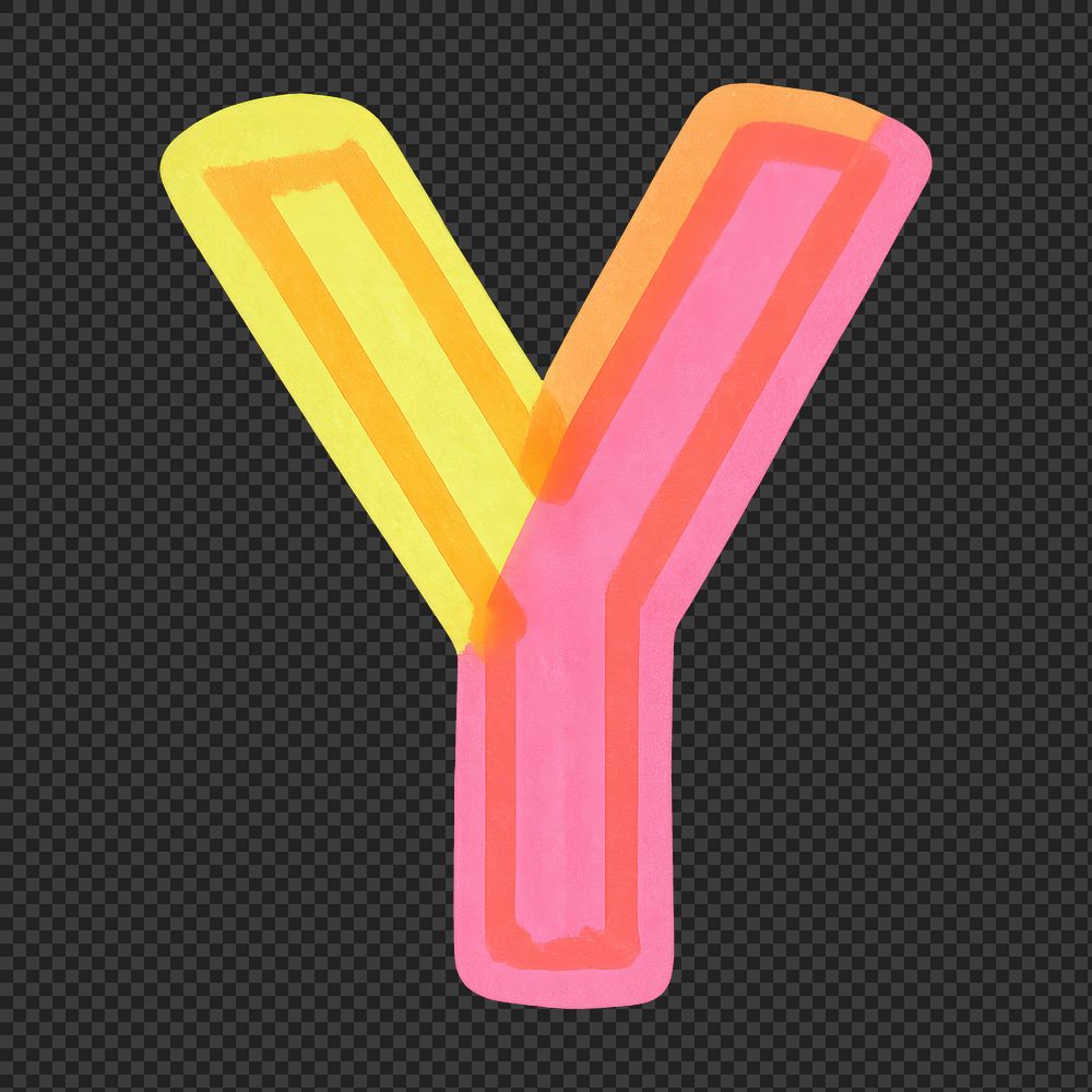PNG Colorful neon letter Y | Free PNG - rawpixel