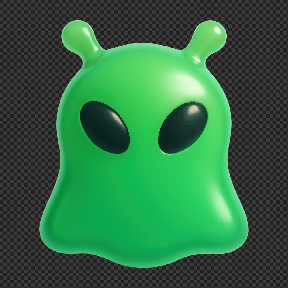 PNG Cute green alien character | Free PNG - rawpixel