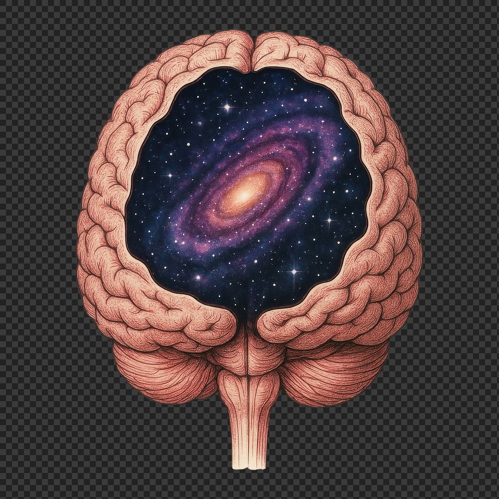 PNG Cosmic brain universe illustration. | Free PNG - rawpixel