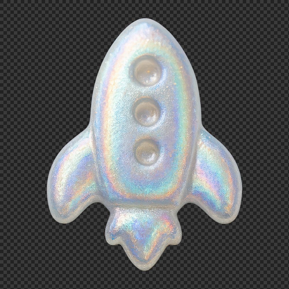PNG Holographic rocket button illustration. | Free PNG - rawpixel