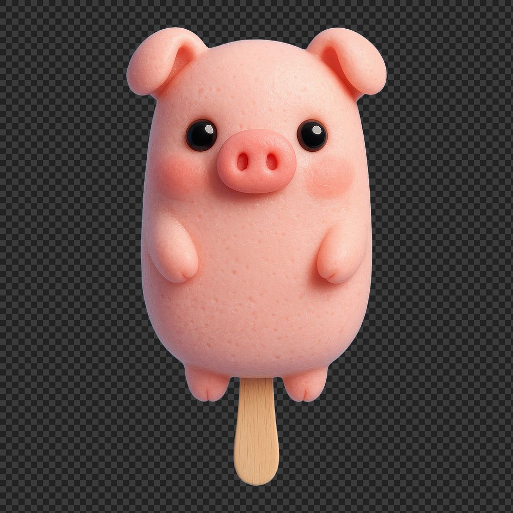PNG Cute pig popsicle illustration | Free PNG - rawpixel