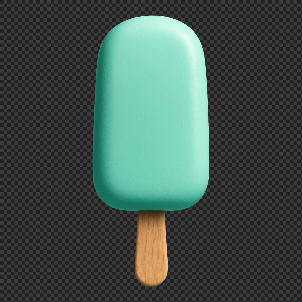 PNG Minimalist mint popsicle illustration | Free PNG - rawpixel