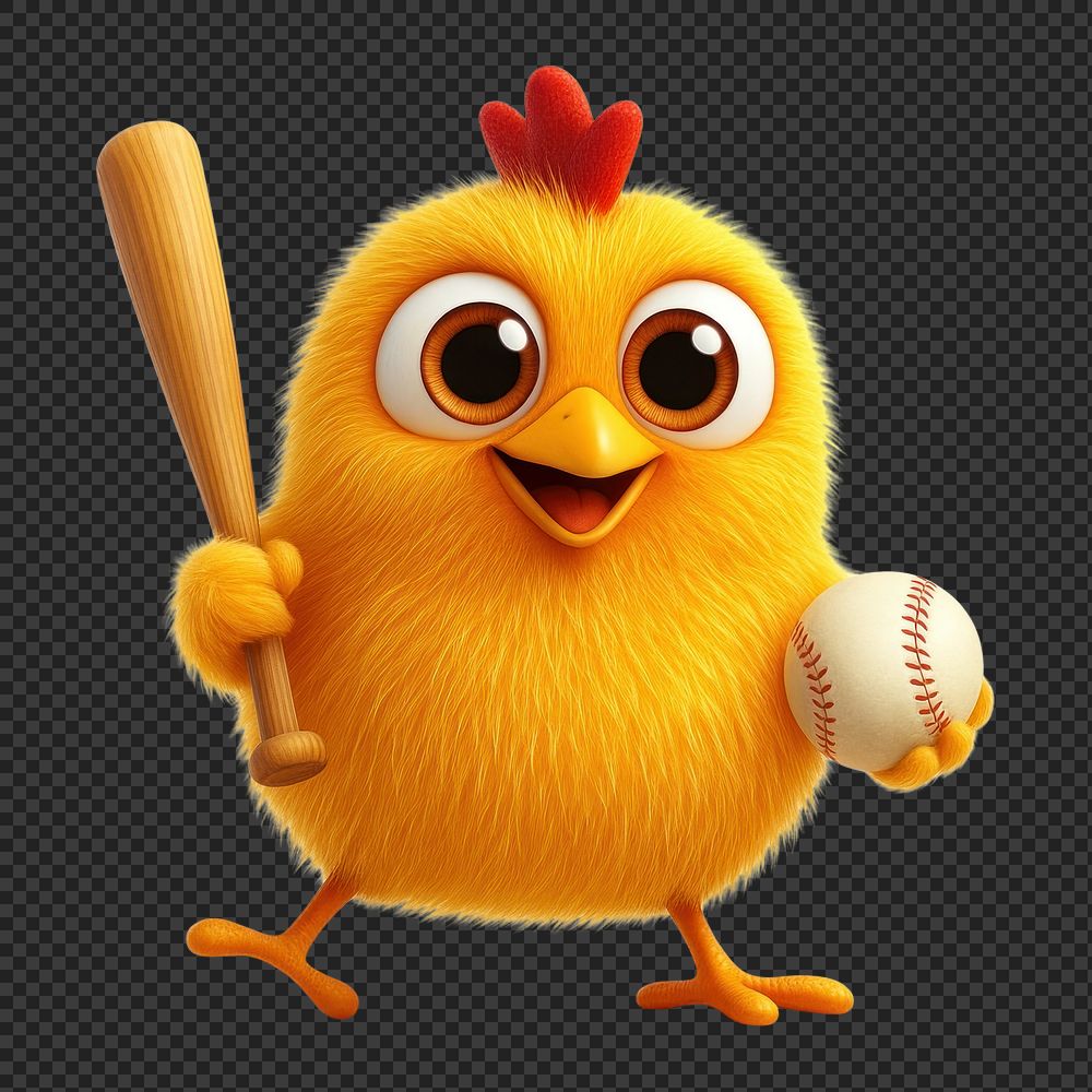 PNG Cute fluffy chicken playing | Free PNG - rawpixel