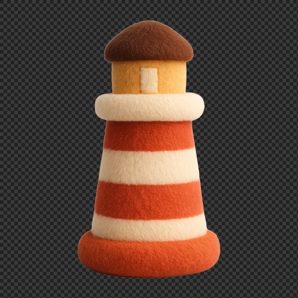 PNG Cute plush lighthouse toy | Premium PNG - rawpixel
