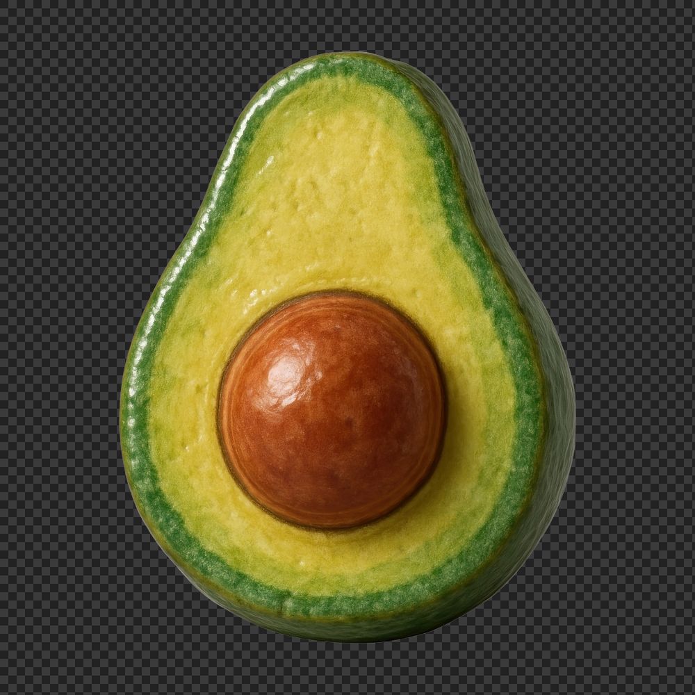 PNG Realistic avocado ceramic art | Free PNG - rawpixel