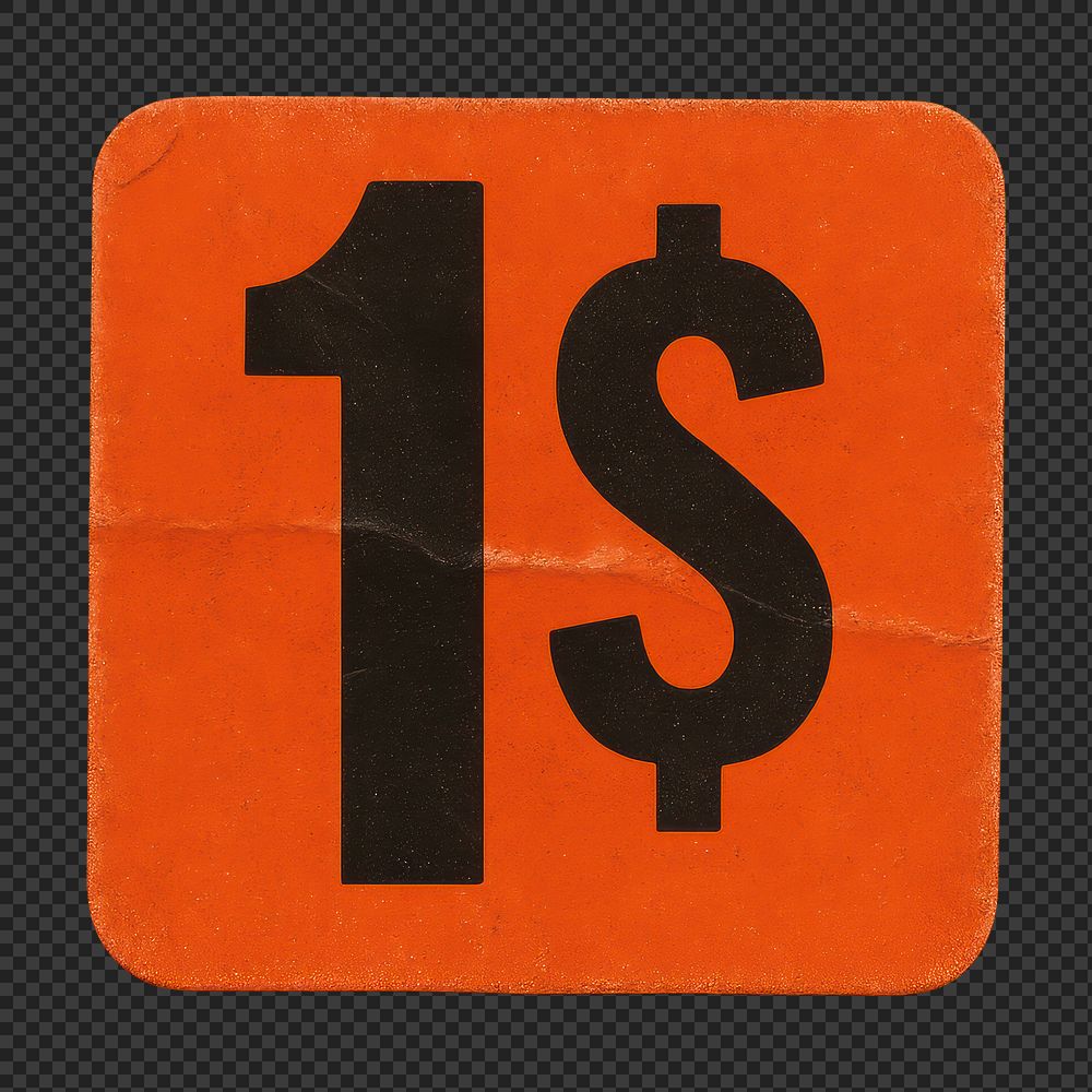 PNG Vintage dollar sign sticker | Free PNG - rawpixel