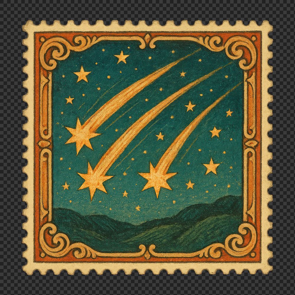 PNG Vintage celestial stamp illustration | Free PNG - rawpixel