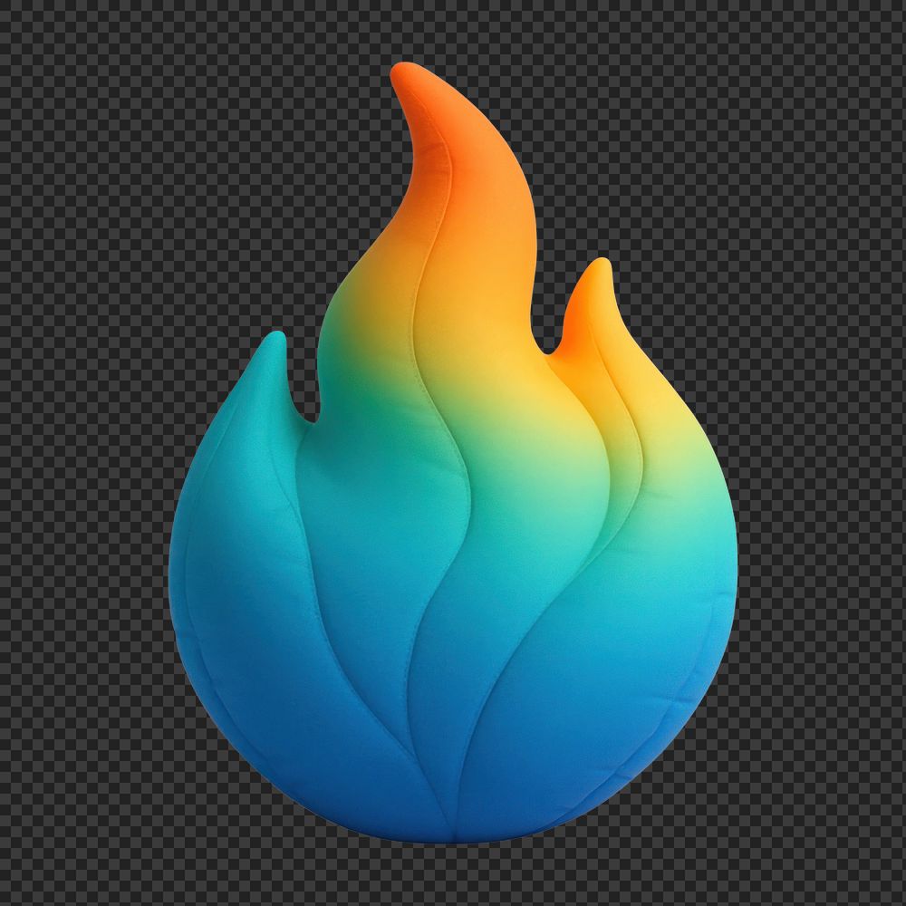 PNG Vibrant gradient flame illustration | Free PNG - rawpixel