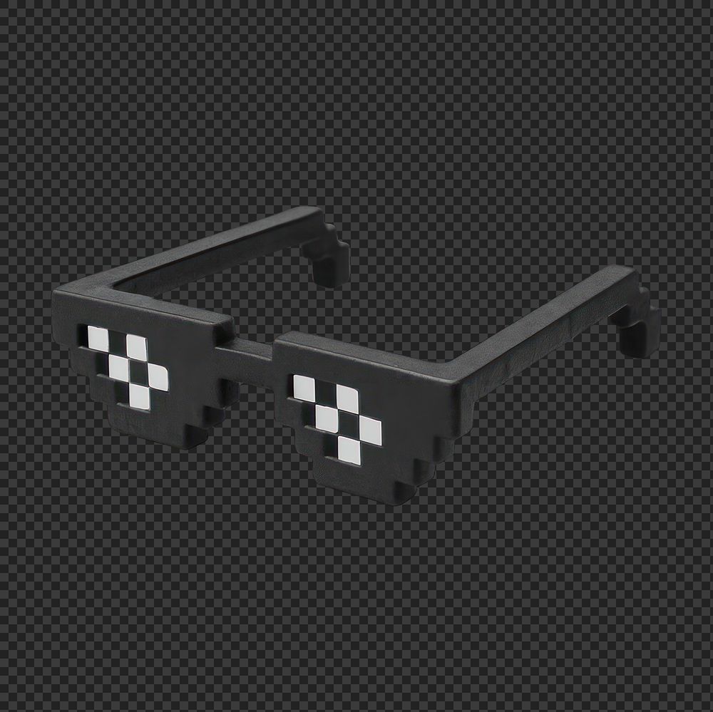 PNG Pixelated sunglasses meme style | Free PNG - rawpixel