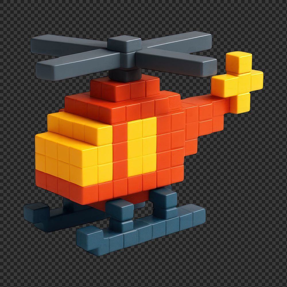 PNG Colorful block helicopter illustration | Free PNG - rawpixel
