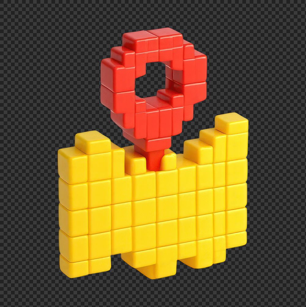 PNG Pixelated map location icon | Free PNG - rawpixel