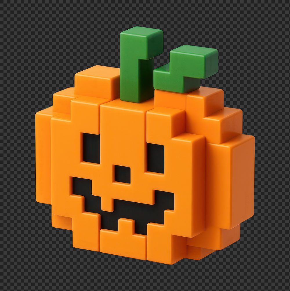 PNG Pixelated pumpkin green stem | Free PNG - rawpixel