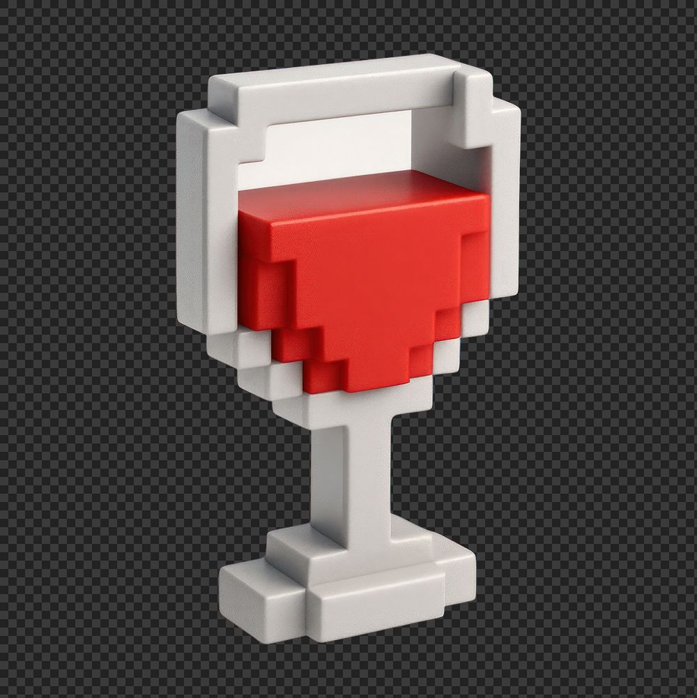 PNG Pixelated heart trophy illustration. | Free PNG - rawpixel