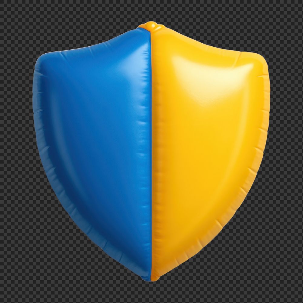 PNG Inflatable shield dual colors | Free PNG - rawpixel
