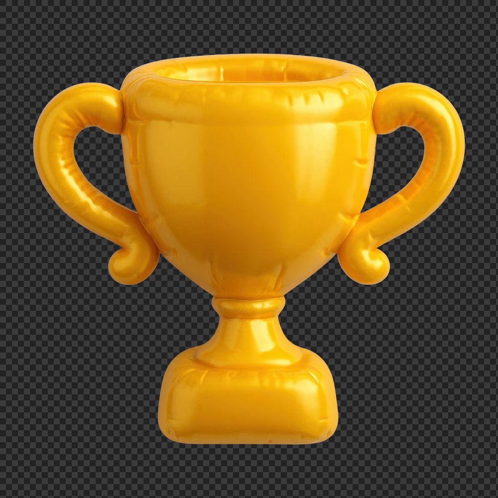 PNG Golden inflatable trophy illustration | Free PNG - rawpixel