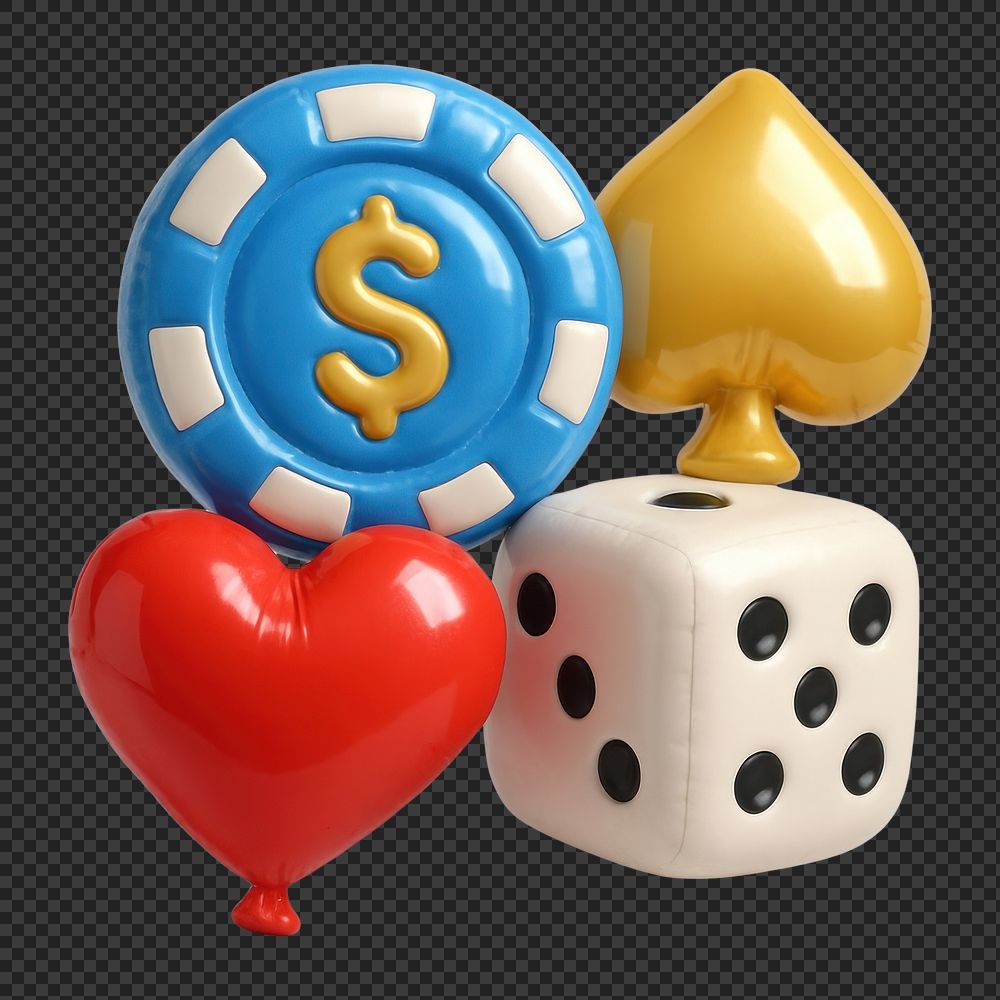 PNG Casino symbols playful illustration | Free PNG - rawpixel