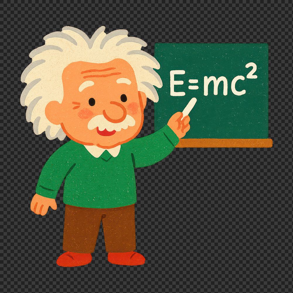 PNG Cartoon scientist teaching physics | Free PNG - rawpixel