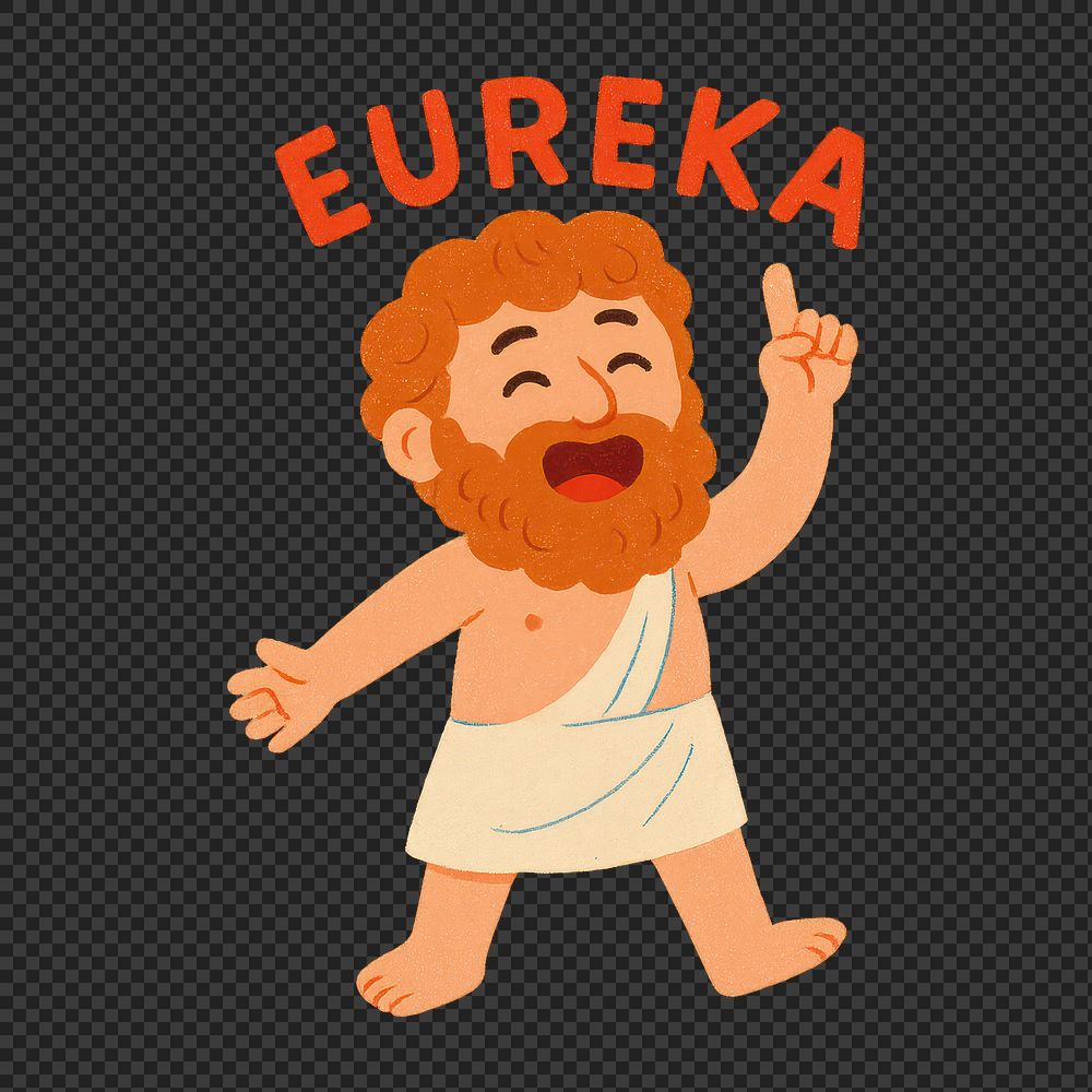 PNG Eureka cartoon ancient discovery | Free PNG - rawpixel