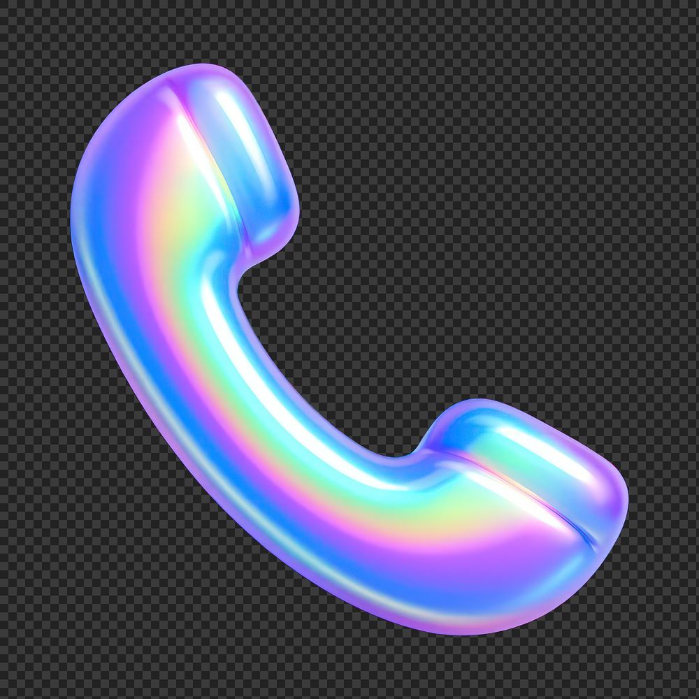 PNG Colorful 3D phone icon | Free PNG - rawpixel