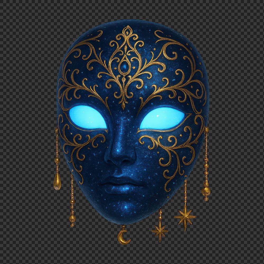 PNG Mystical celestial mask illustration | Free PNG - rawpixel