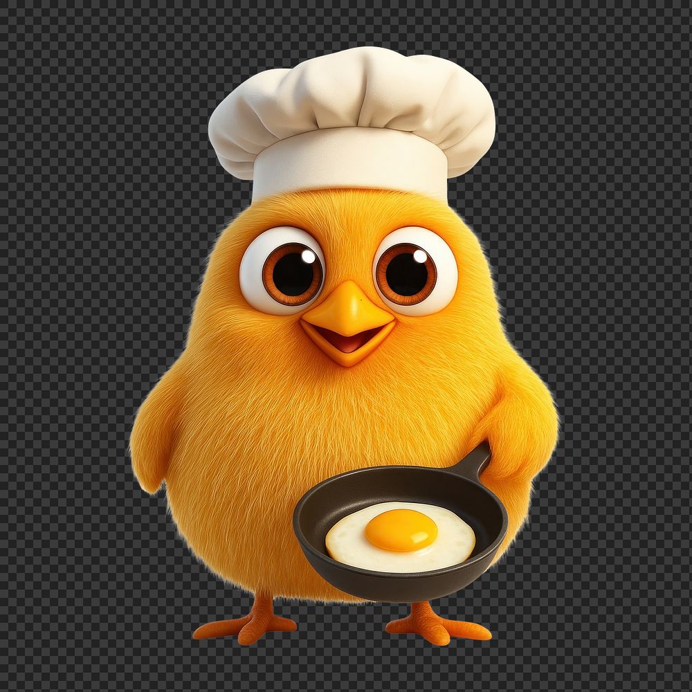 PNG Cute chick chef cooking | Free PNG - rawpixel