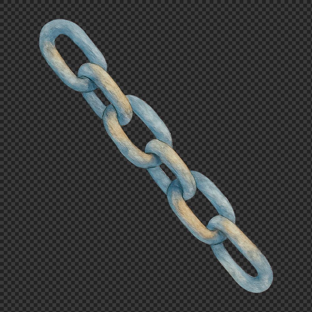 PNG Watercolor chain link illustration | Free PNG - rawpixel