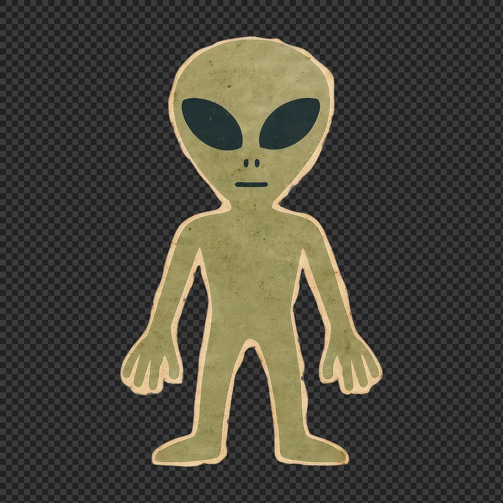 PNG Cartoon alien cutout illustration | Free PNG - rawpixel