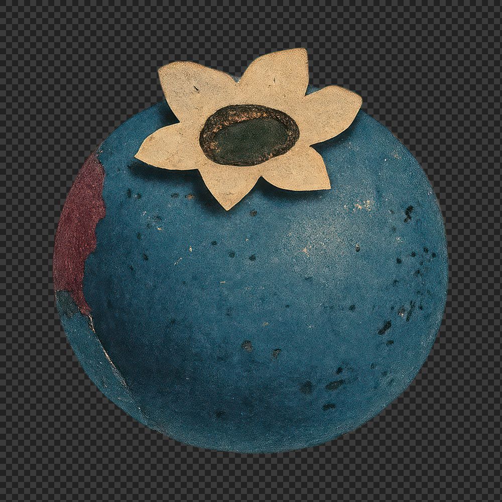 PNG Whimsical blueberry collage art | Free PNG - rawpixel